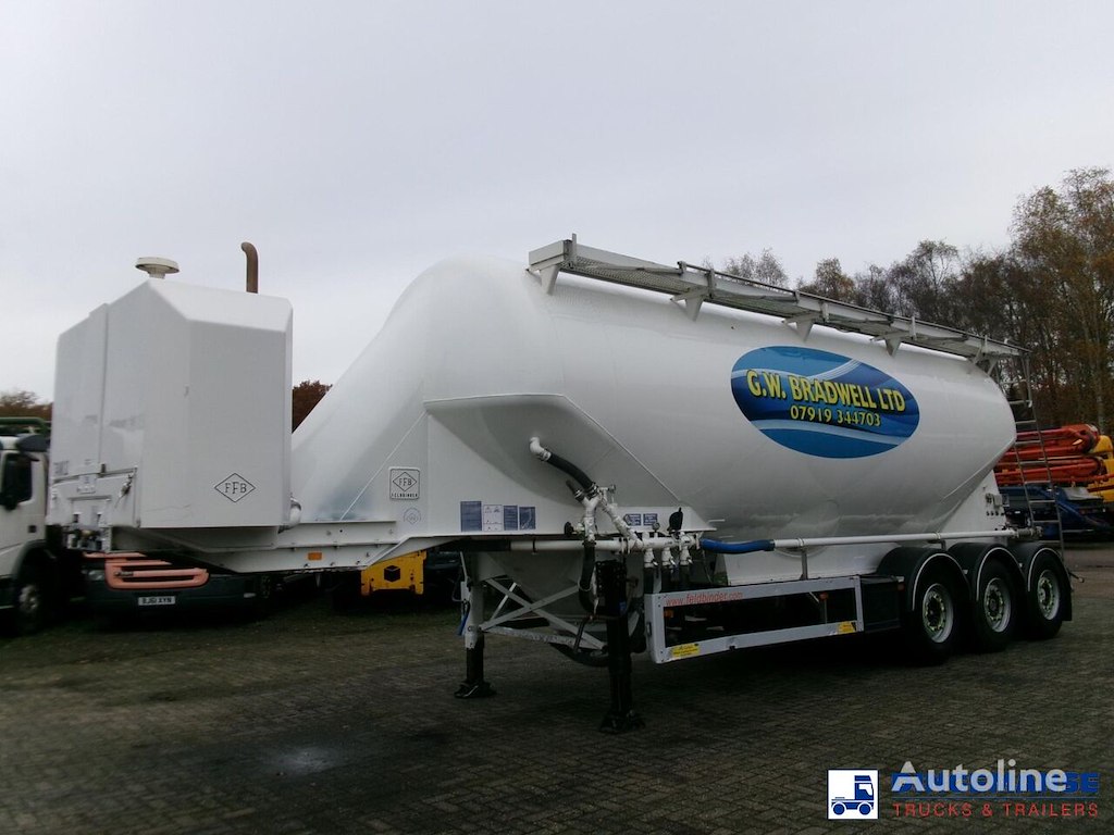 Feldbinder Powder tank alu 40 m3 / 1 comp + compressor cisterna za prevoz cementa