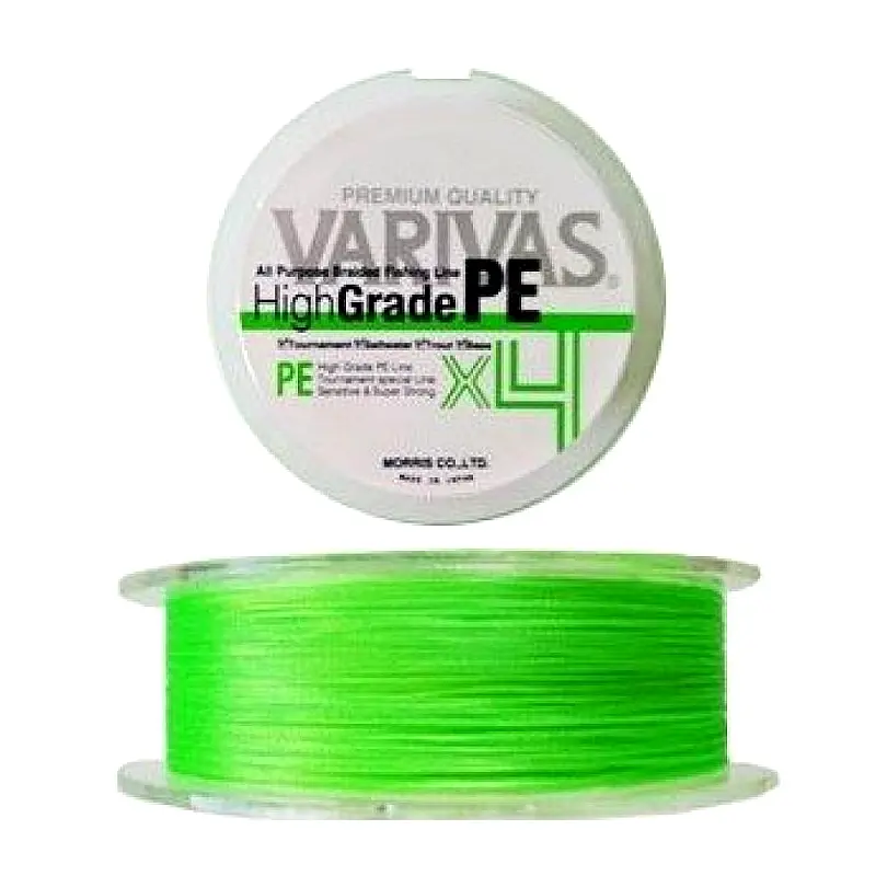 VARIVAS HIGH GRADE PE X4 FLASH GREEN 0,6-0,128mm 150m