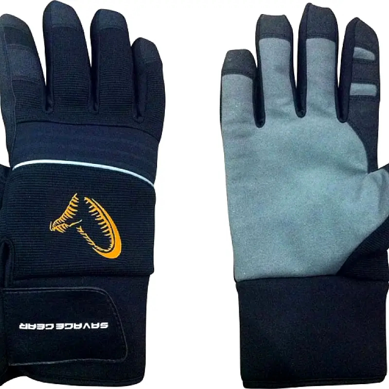 SAVAGE GEAR RUKAVICE WINTER THERMO, L /BLACK GREY (7SGR 49402)