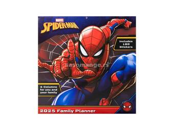 Zidni Kalendar Marvel Spider-man - 2025 Family Planner 30x30cm