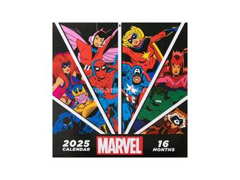 Zidni Kalendar Marvel - 2025 Square Calendar 30x30cm