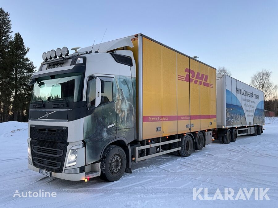 Prodaje se Volvo FH kamion furgon na aukciji + prikolica furgon