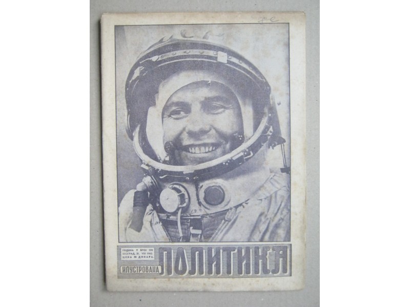 ILUSTROVANA POLITIKA iz 1962. - Astronaut Pavel Popovič