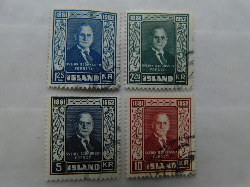 ISLAND 1952 KOMPLET SERIJA