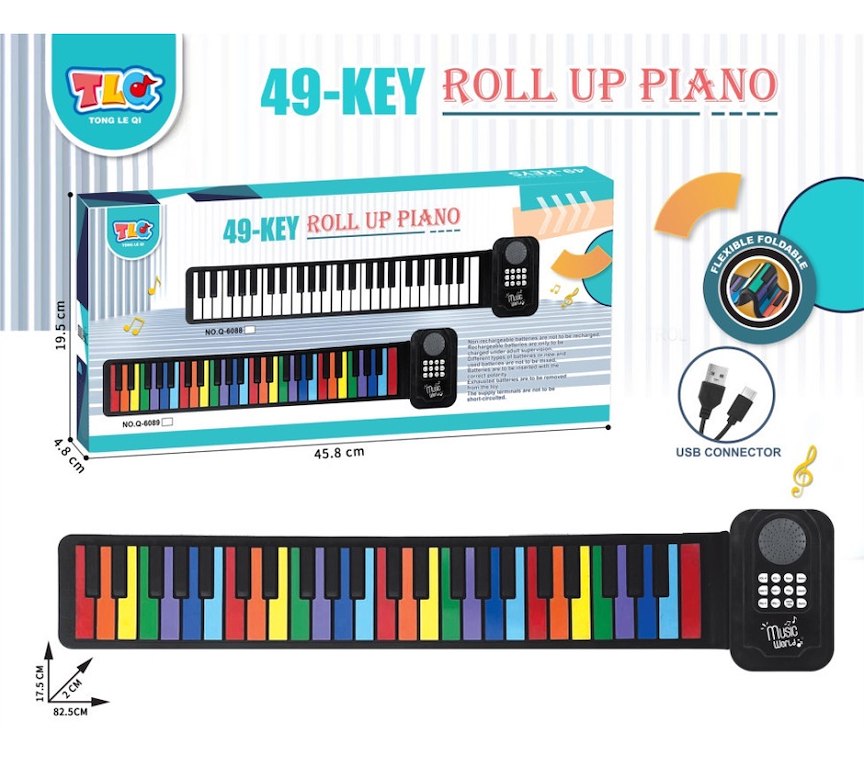 Roll up piano klavir