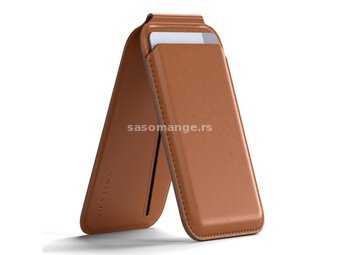 SATECHI Braon Vegan-Leather Magnetic Novčanik i držač za telefon