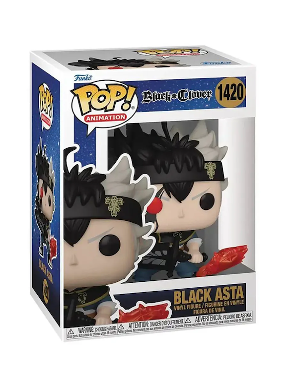 Bobble Figure Anime – Black Clover POP! – Black Asta 9cm