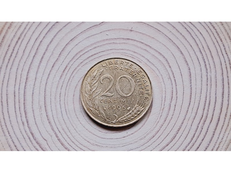 FRANCUSKA 20 CENTIMES 1996 GODINA