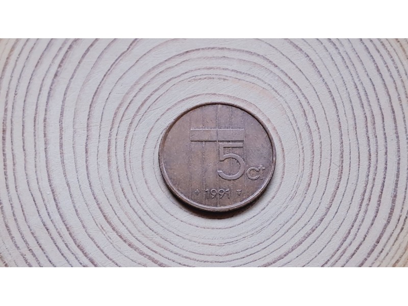 HOLANDIJA 5 CENTS 1991 GODINA