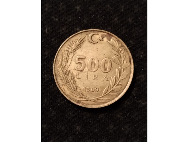 500 lira 1989 turska