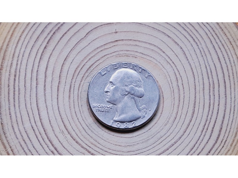 USA QUARTER DOLLAR 1982 GODINA