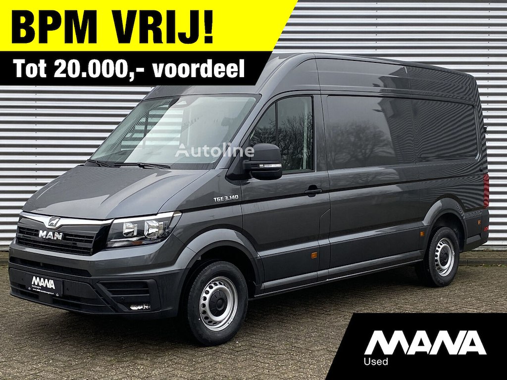 Novi MAN TGE 3.140 L3H3 Automaat 140PK Antraciet NIEUW MODEL Cruise contr minibus furgon