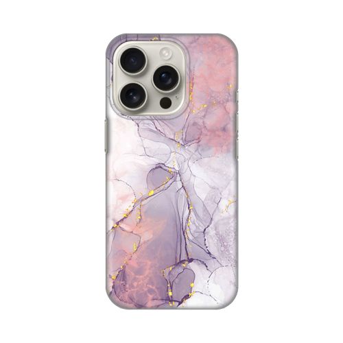 Silikonska futrola - maska print za iPhone 16 Pro 6.3 Pink Marble