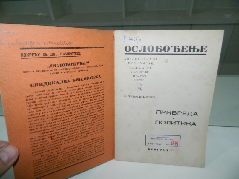Privreda i politika, Živko Topalović
