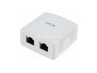 NCAC-2F5E-01 Gembird CAT5E FTP kutija za površinsku montažu sa 2 porta za RJ45