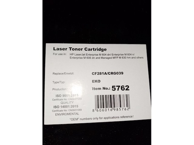 Toner HP LJ CF281A/CRG039