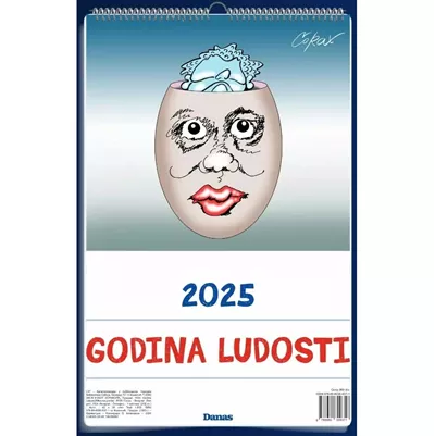 Corax zidni kalendar 2025 - Godina ludosti