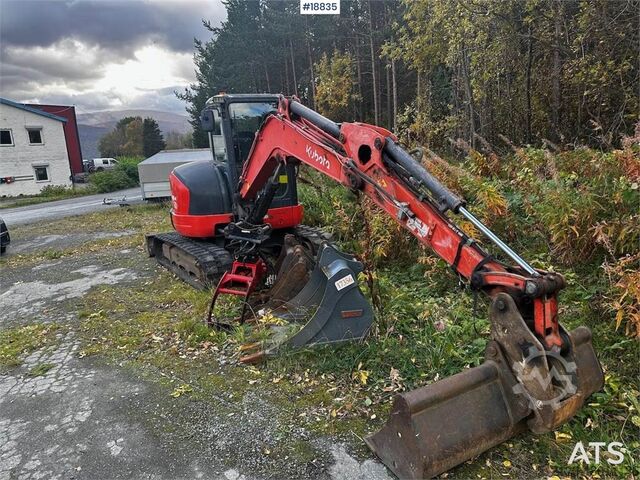 Bager za puzanje
Kubota U48-4 mini digger w/ 4 buckets and Dala-Gripen gra