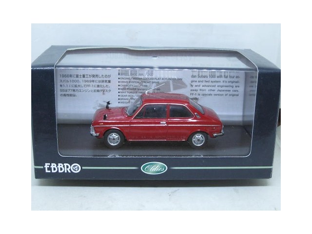 1:43 ebbro subaru FF-1 sports