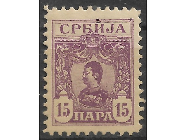 1901 - Kralj A.Obrenovic 15 para MH