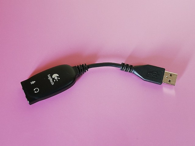 Logitech USB zvučna kartica A-5572A headset adapter