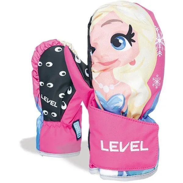 LEVEL Rukavice za skijanje za devojčice Animal gold, Roze