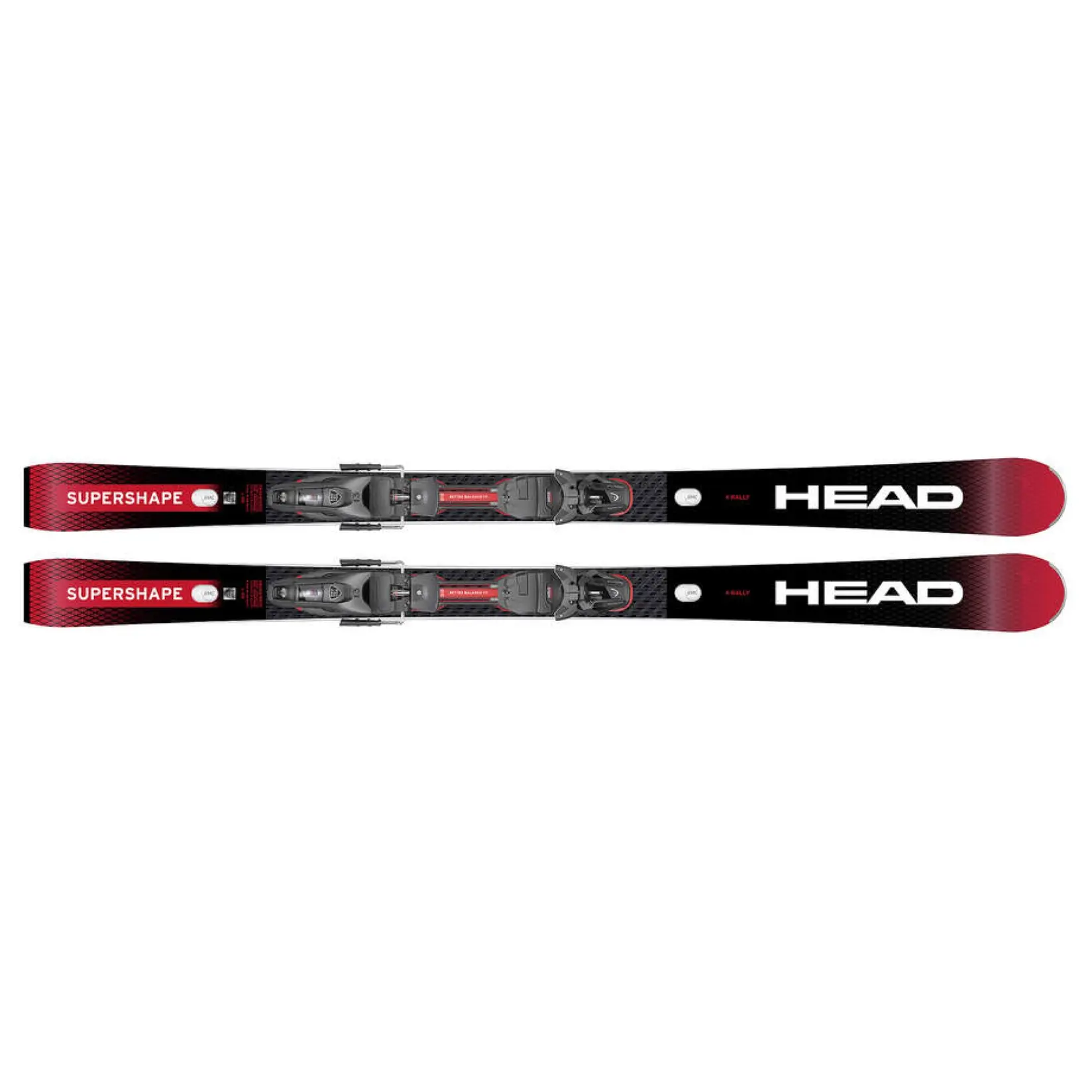 HEAD Skije Supershape E-Rally, Sa Prtector PR 13 vezom, Crno-crvene