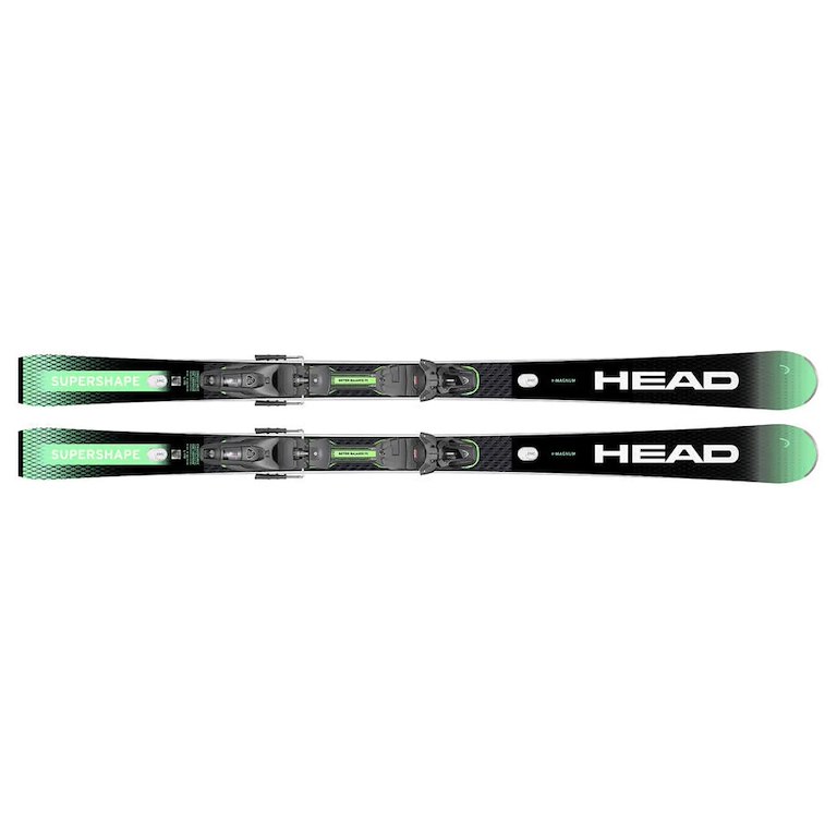 HEAD Skije Supershape E-Magnum, Crno-zelene