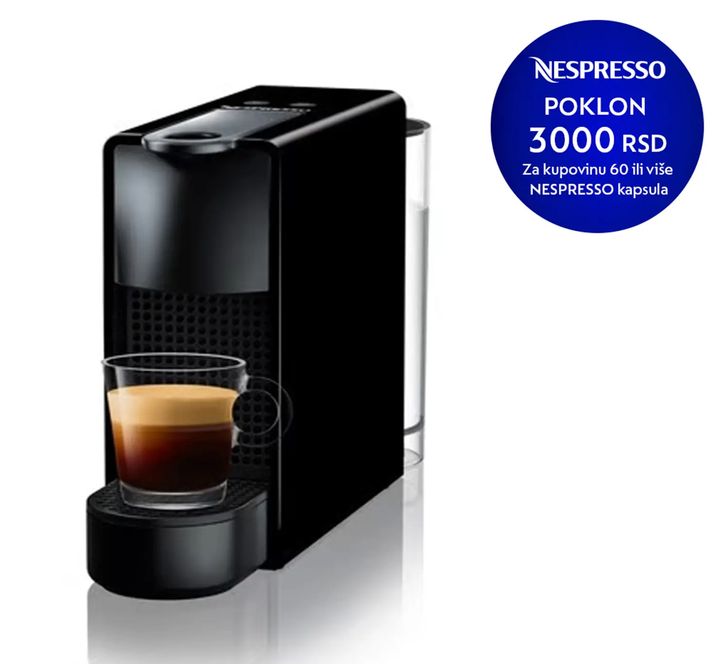 NESPRESSO Aparat za espresso Essenza Mini C30-EUBKNE2-S crni