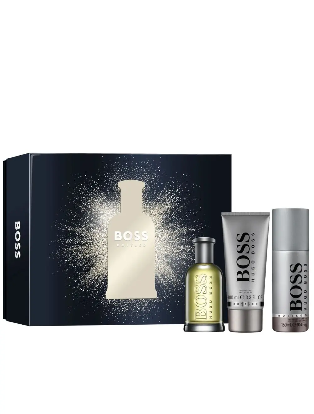 HUGO BOSS Muški parfemski set Boss Bottled EDT 100ml + gel za tuširanje 100ml+ dezodorans 150ml