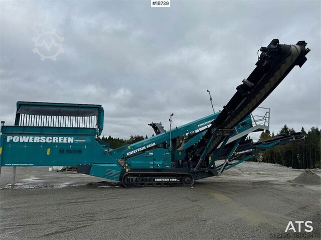 Postrojenje za skrining
Powerscreen Chieftain 1400 quarry sieve.