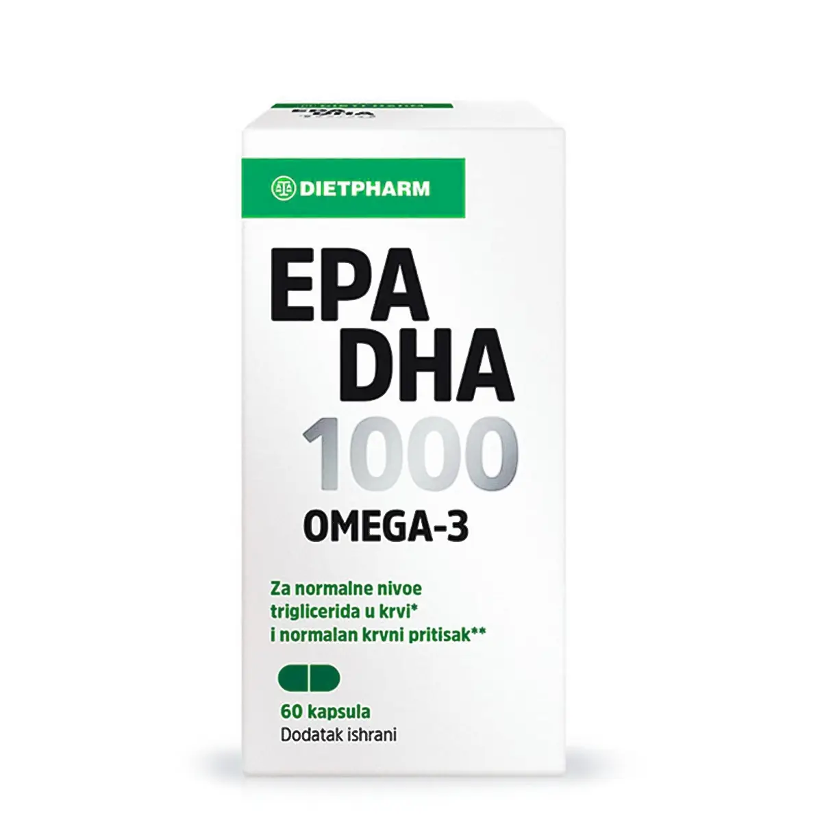 DIETPHARM Epa DHA 1000 Omega 3 masne kiseline, 60 kapsula