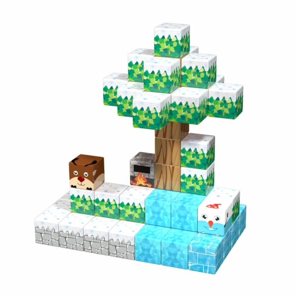 Magnetic Cubes L – Winter & Animals (64)