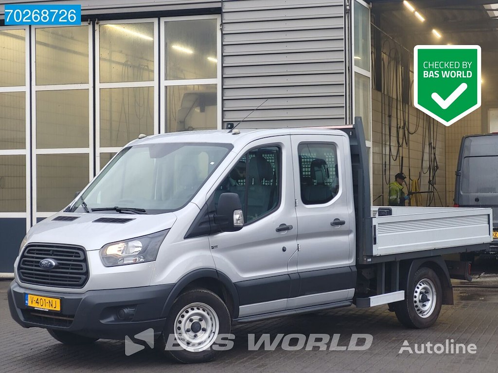 Ford Transit 105pk Euro6 Trekhaak Open Laadbak Dubbel cabine Pritsche kamion s ravnom platformom < 3.5t