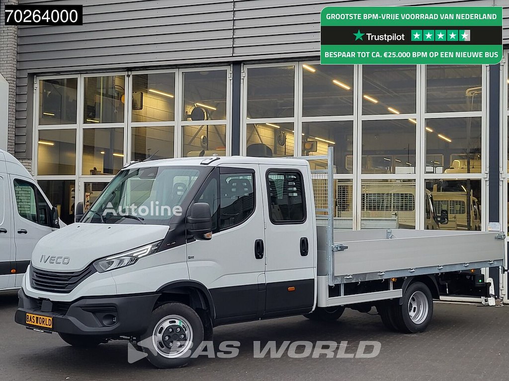 Novi IVECO Daily 35C18 3.0 180PK Nwe model 2025 NL Open laadbak Dubbel Cabi kamion s ravnom platformom < 3.5t