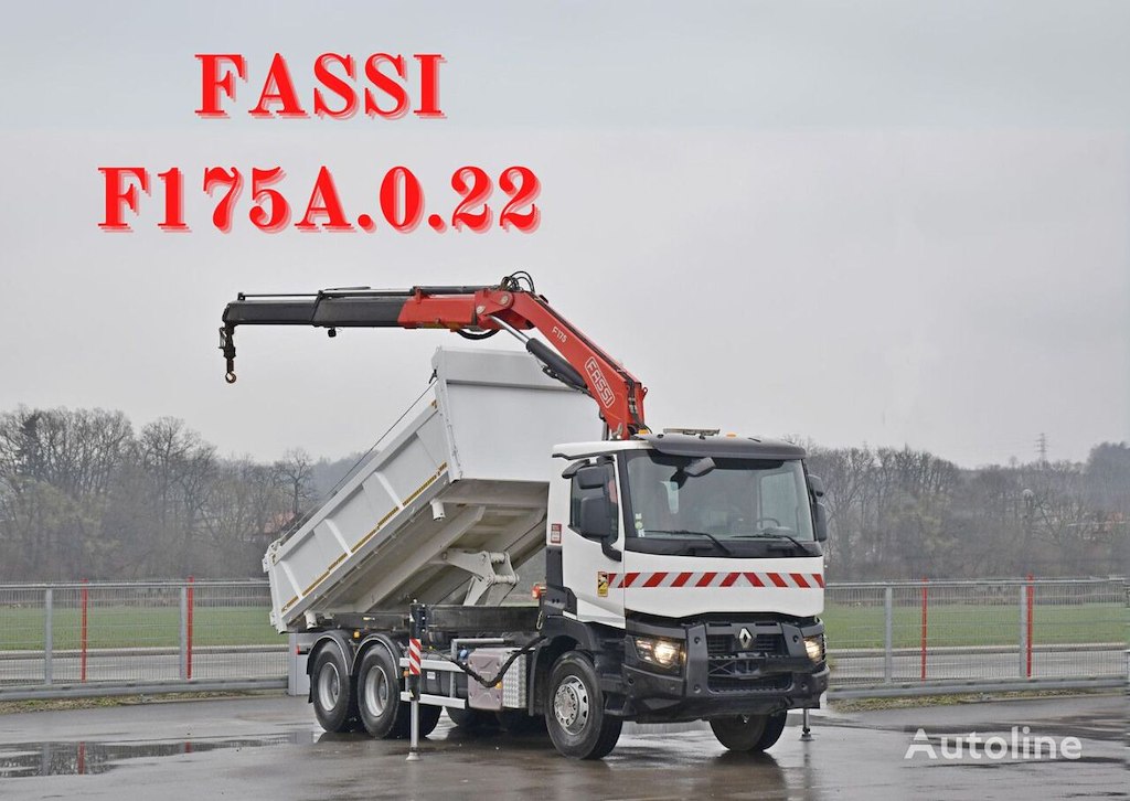 Renault C380 *KIPPER 5,10 m* FASSI F175A.0.22+FUNK /6x4 kiper