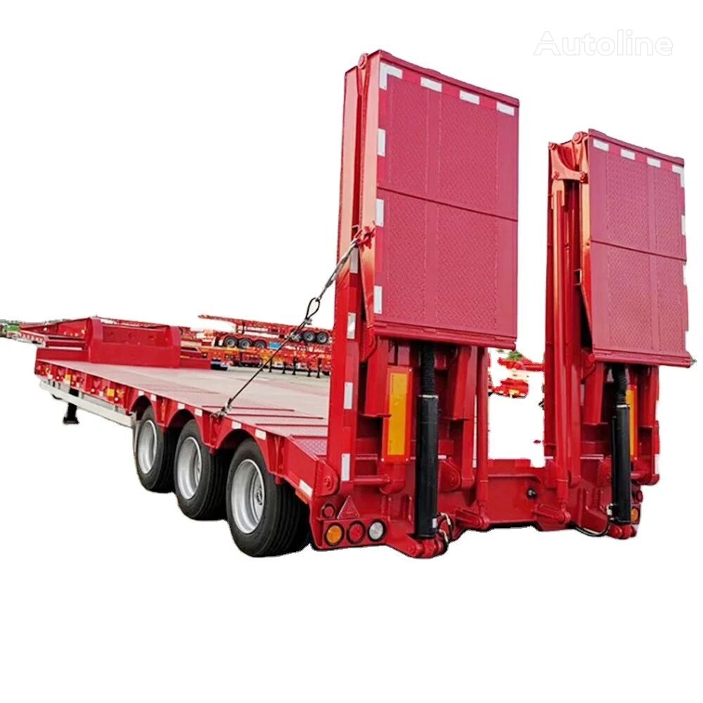 ZW-Trailer CIMC 3 Axles /4 Axles Heavy Duty Factory Direct Lowboy Semi trai poluprikolica sa niskom platformom