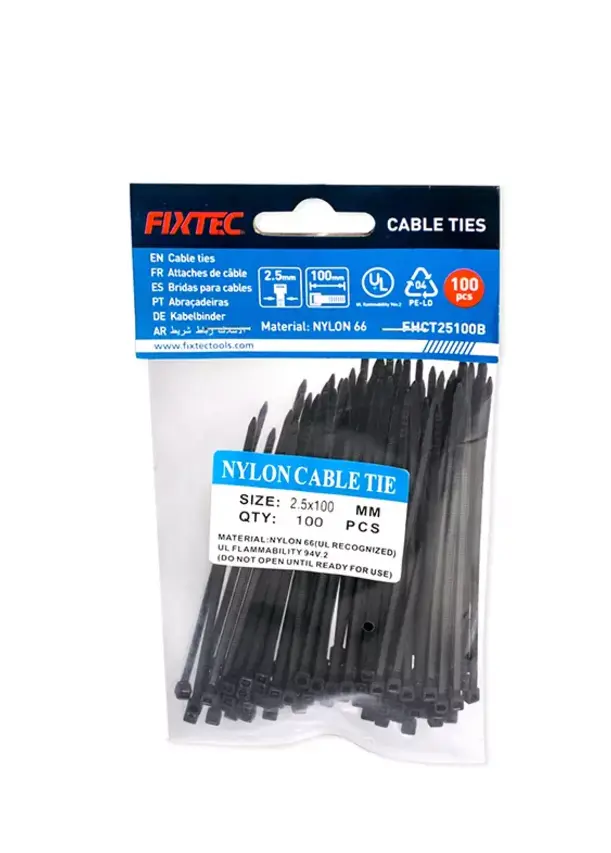 FIXTEC Traka za kablove FHCT25100B, 2.5x100mm