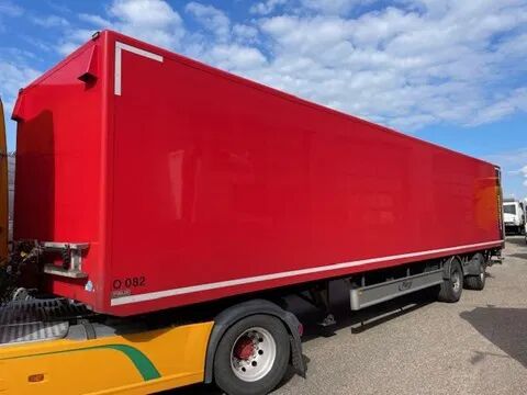 Fliegl 2 asser Box/Gesloten Trailer/Laadlift/2x Bindrail/accu's/BPW ass poluprikolica hladnjača