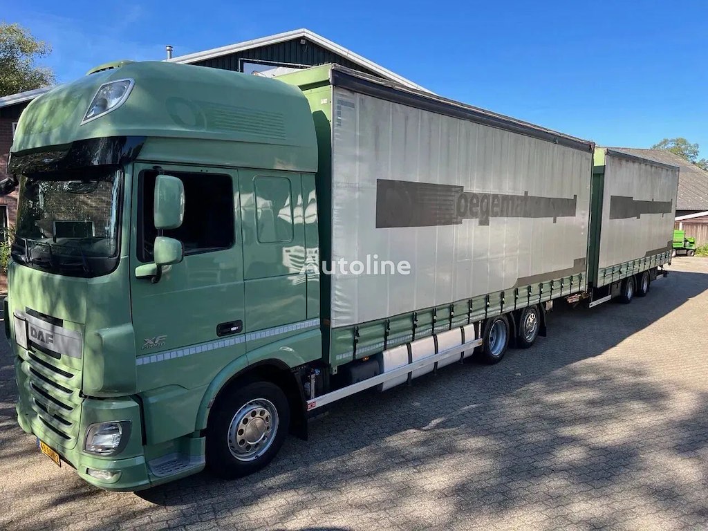 DAF XF 460 6X2 Jumbo Volume kombi Standairco 8.1 + 7.5M 120m3 kamion furgon