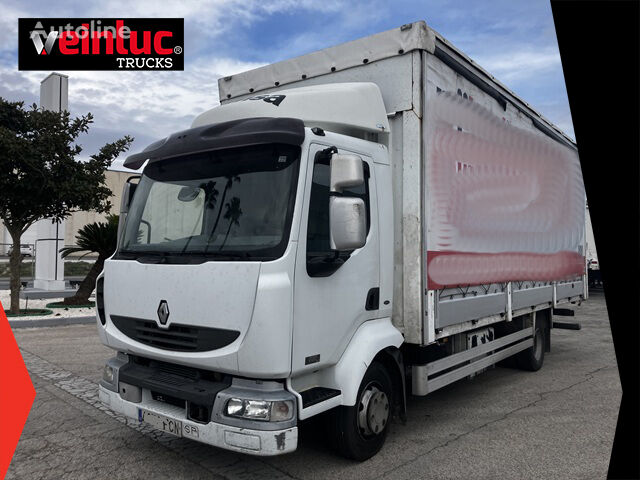 Renault MIDLUM 220.10 SEMITAUTLINER + TRAMPILLA kamion sa klizna zavesa cerada