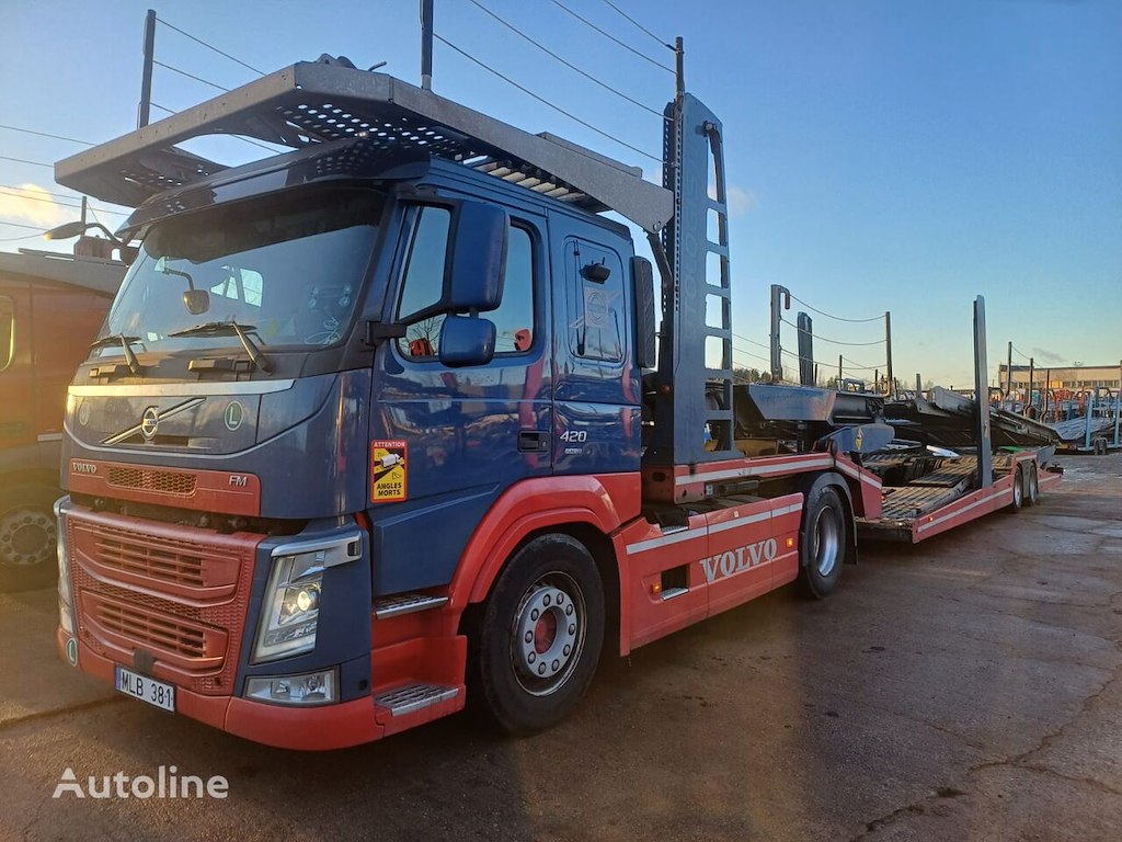 Volvo +LOHR 2015 autotransporter + prikolica autotransportera