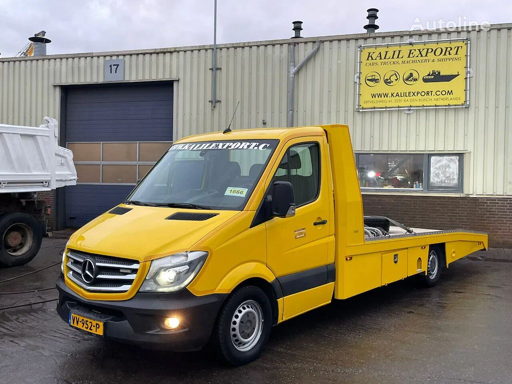 Mercedes-Benz Sprinter 519 CDI Tijhof Car Carrier Oprijwagen Winch Xenon Euro6 autotransporter