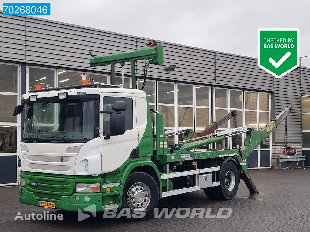 Scania P360 4X2 NL-Truck HYVA Skip Loader Euro 5 kamion autopodizač kontejnera