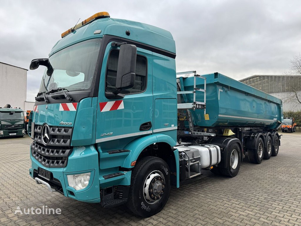 Mercedes-Benz AROCS 2142 tegljač + poluprikolica kipera