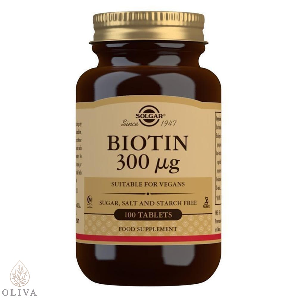 BIOTIN 300 UG TBL 100 SOLGAR