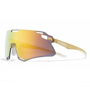 CYCLING GLASSES WITH PHOTOCHROMIC LENSES - FOR DAILY CYCLING & LEISURE - TRANSPARENT / GOLD