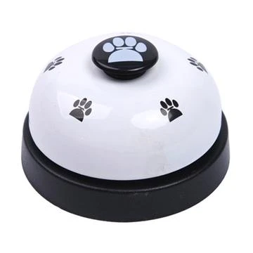 DINNER PET BELL / DOORBELL FOR DOG - WHITE