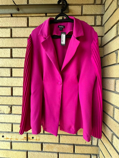 "BOOHOO"Fusia Sako-NOV SA ETIKETOM 42/44