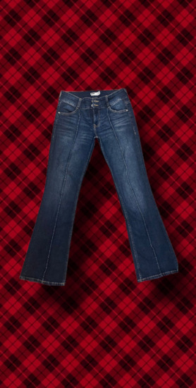 y2k low waisted bootcut farmerke